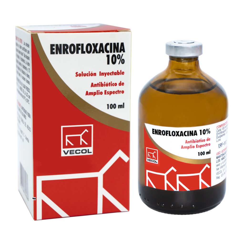 Enrofloxacina 10% antibiótico de amplio espectro | VECOL